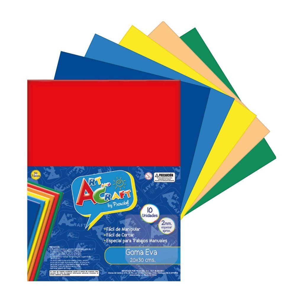 Pliegos de Goma Eva Medida 20cm x30cm – Libreria Creativa
